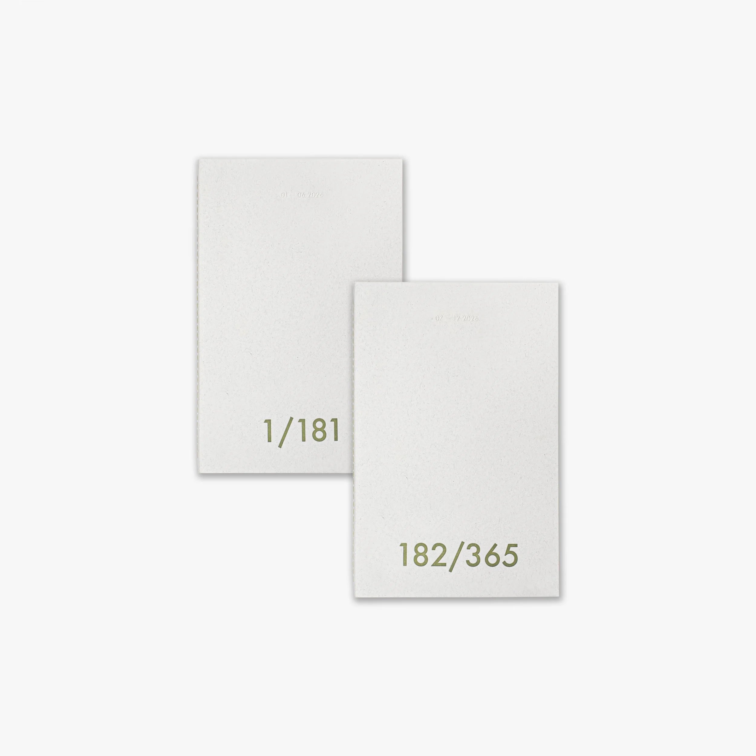 1/181 + 182/365 — set of weekly planners – Inusitado